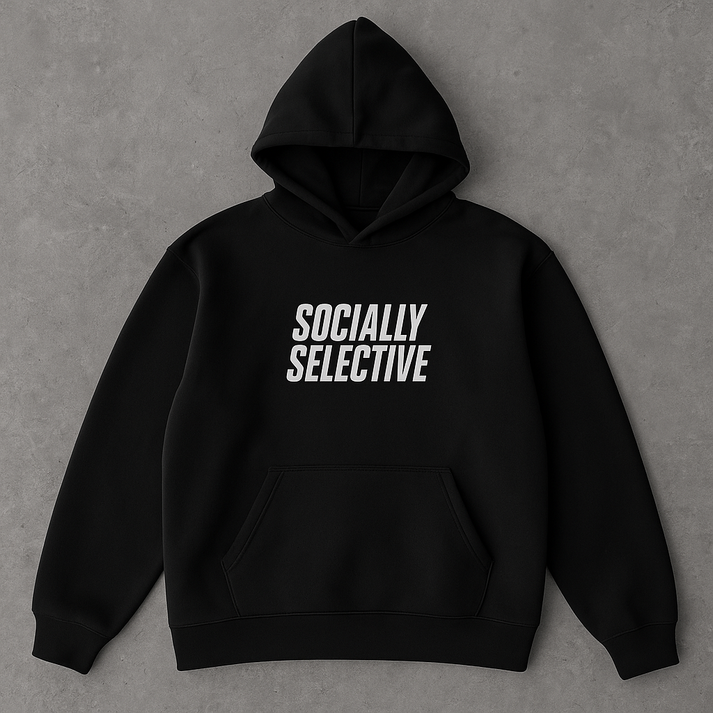 Black oversized - Unisex hoodie – STREET FLY